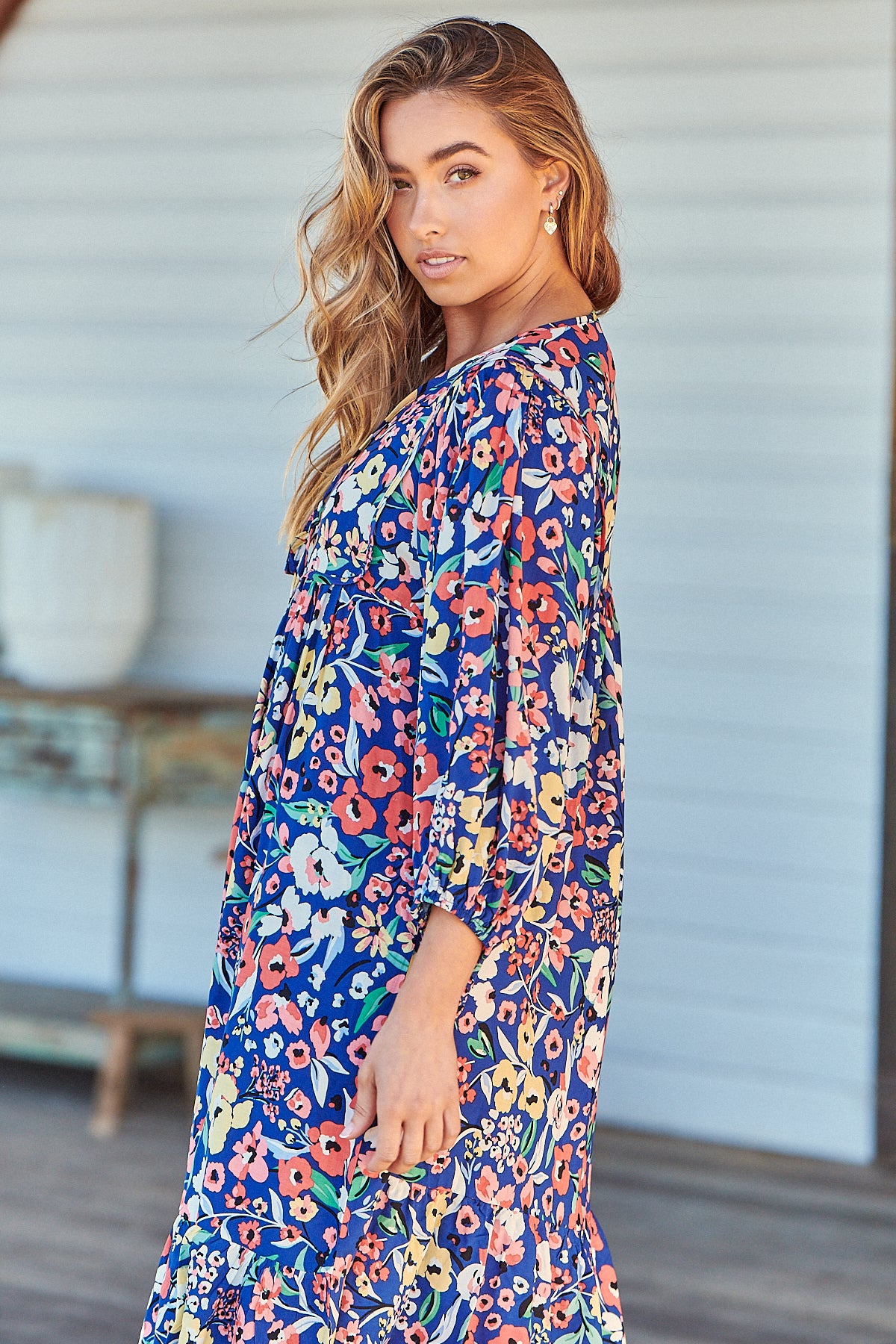Carnation Print Dress – Beach Shakk Rainbow Beach